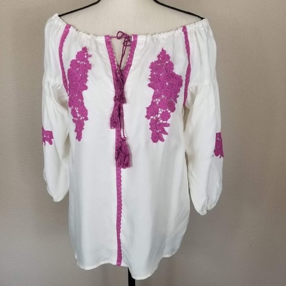 Line & Dot | Tops | Nwt Line Dot Boho Off Shoulder Top | Poshmark